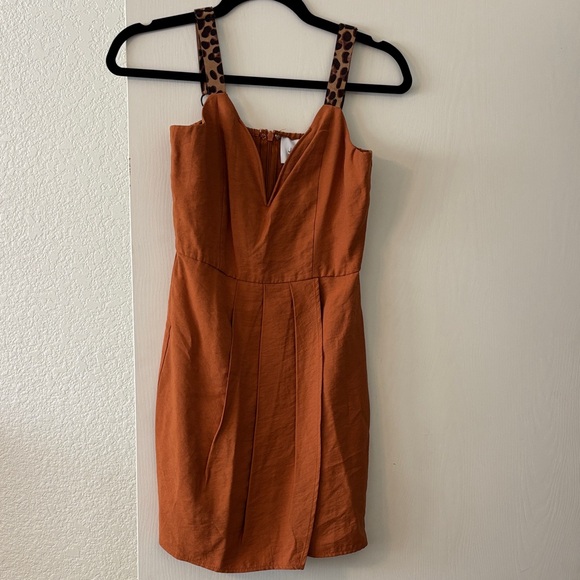 J.O.A. | Dresses | Nwt Joa Just One Answer Burnt Orange Mini Dress ...